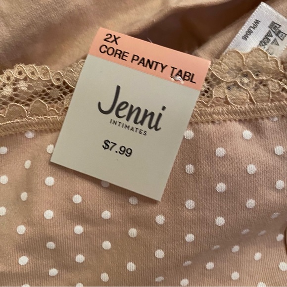 Jenni | Intimates & Sleepwear | Nwt Jenni Lace Trim Polka Dot Panty 2x ...